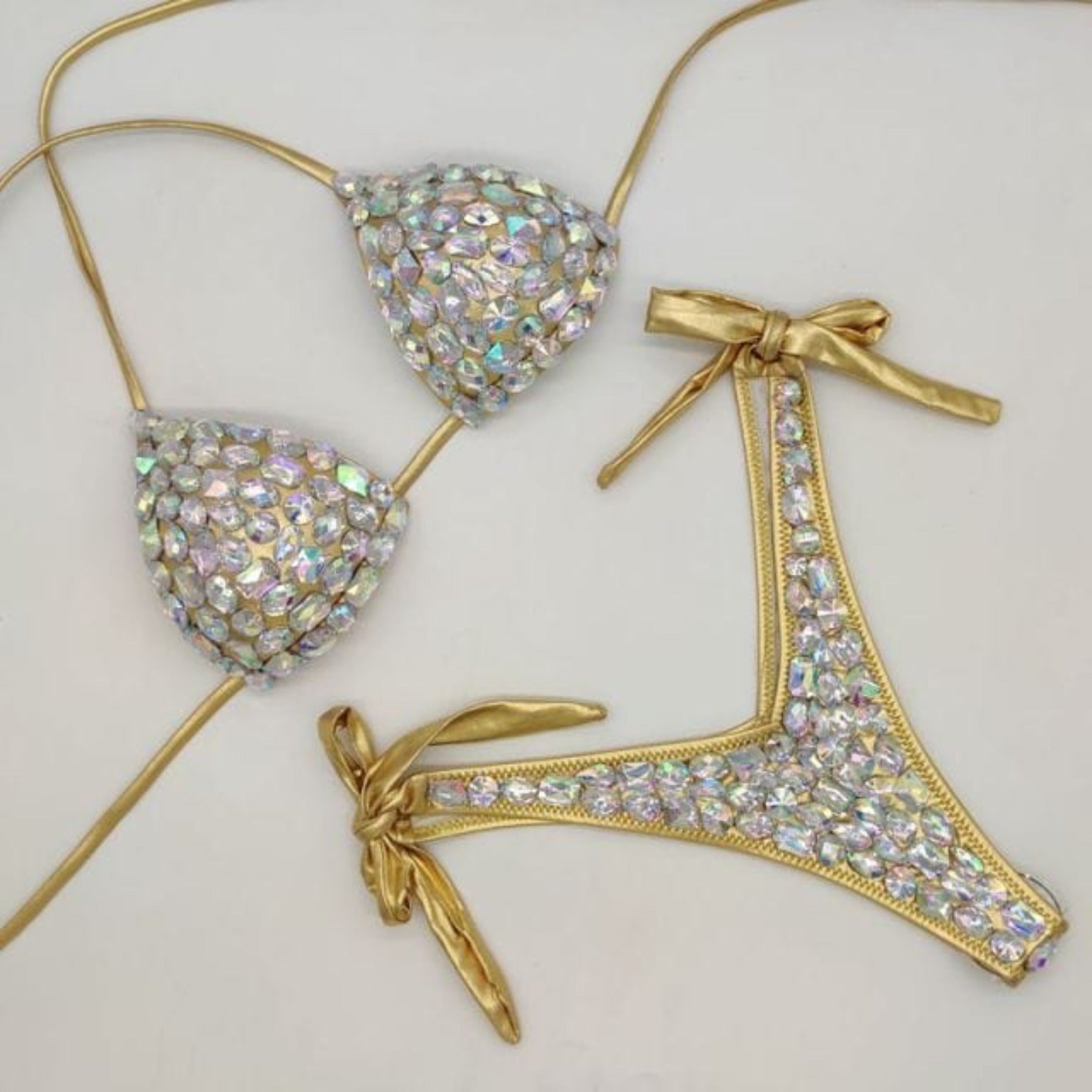Luxury Bling Rhinestone Bikini Set | ohsaucy – Oh Saucy